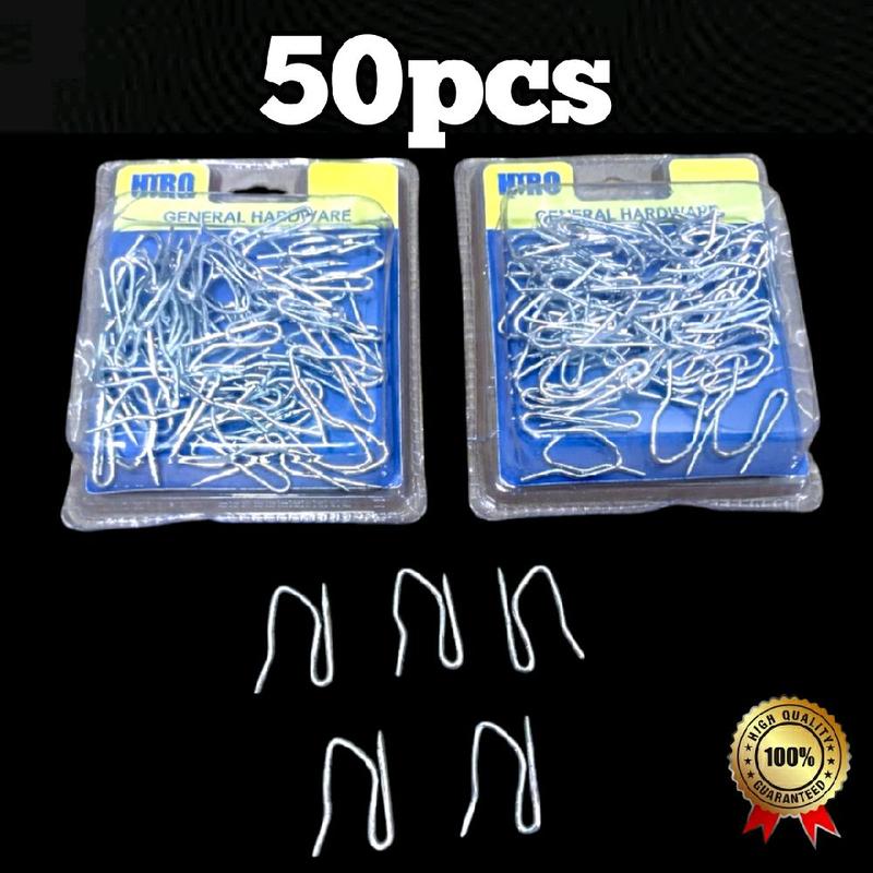 (50pcs)Cangkuk Langsir/Curtain Hook/Metal Pin-On Hook Langsi - TikTok ...