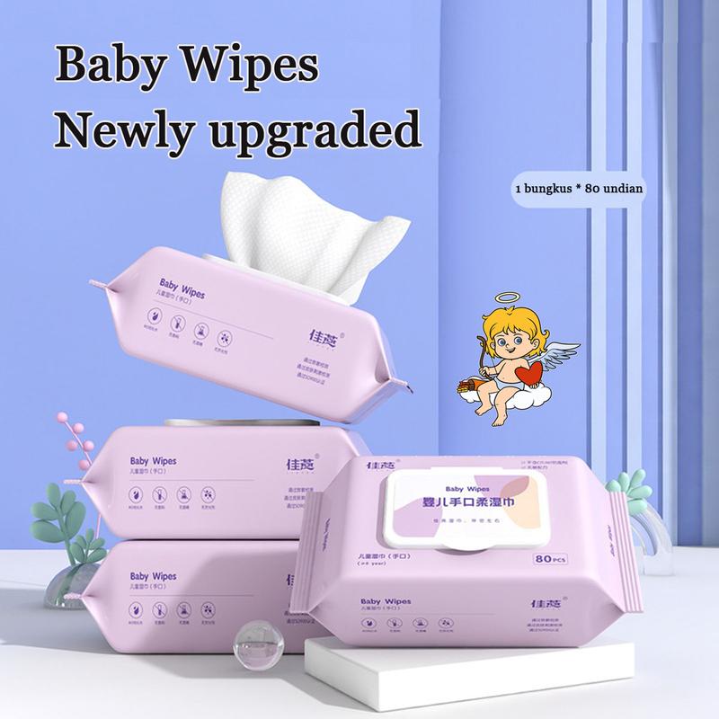 ( ALCOHOL-FREE ) 80 Pcs Baby Wipes Tissue Cute Mini Pack Wet - TikTok ...
