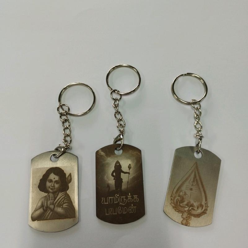 Murugan Keychain laser printer in Stainless Steel tags. Come - TikTok ...