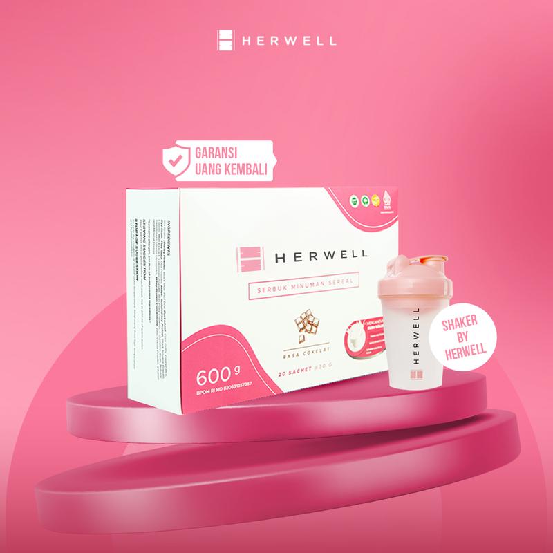 Herwell Susu Nikmat 1 box + Shaker By Herwell (700ml) - Shop | Tokopedia
