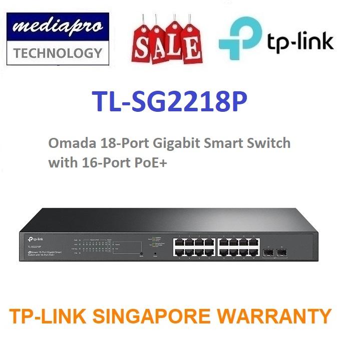 TP-Link TL-SG2218P Omada Smart 16-port Gigabit PoE+ Switch with ...