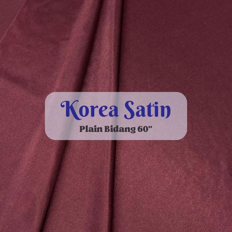 Kain Korea Satin Lining Plain Bidang 60 -Mikawah Textiles Kain - TikTok ...