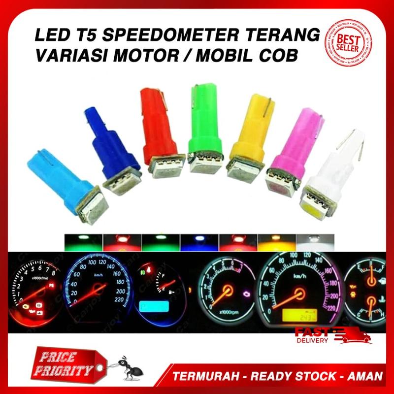 Lampu Led T5 Speedometer Spidometer Variasi Motor Terang Universal ...