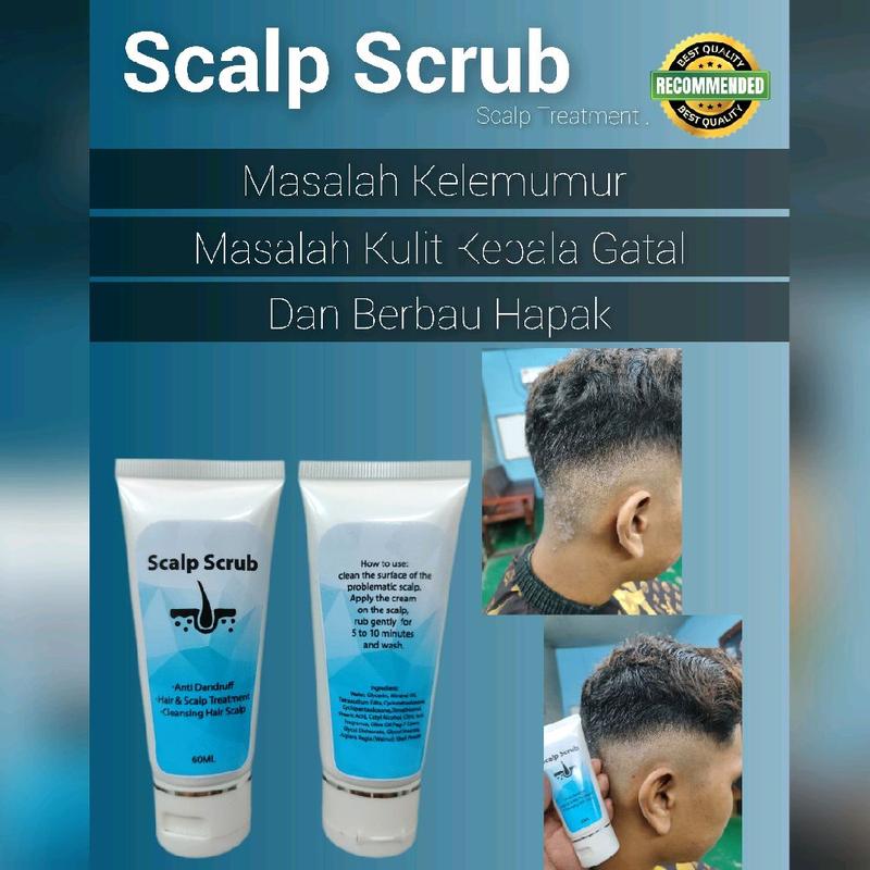 Scalp Scrub Kulit Kepala Berkelemumur Dan Berbau Hapak Anti Dandruff ...