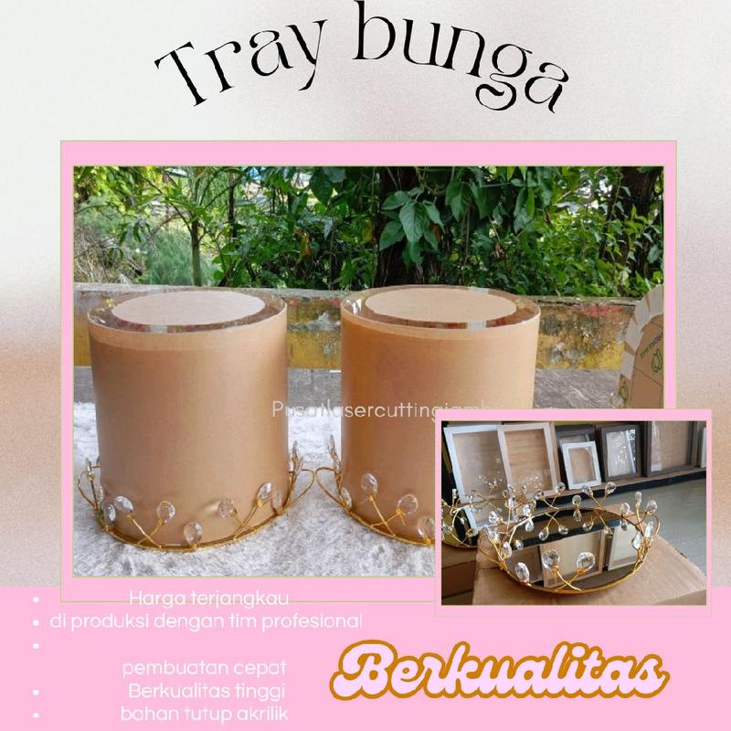 TRAY KEMBANG PENTOL ALAS KACA ASLI LENGKAP DENGAN PLAT BESI+KAKI BESI ...