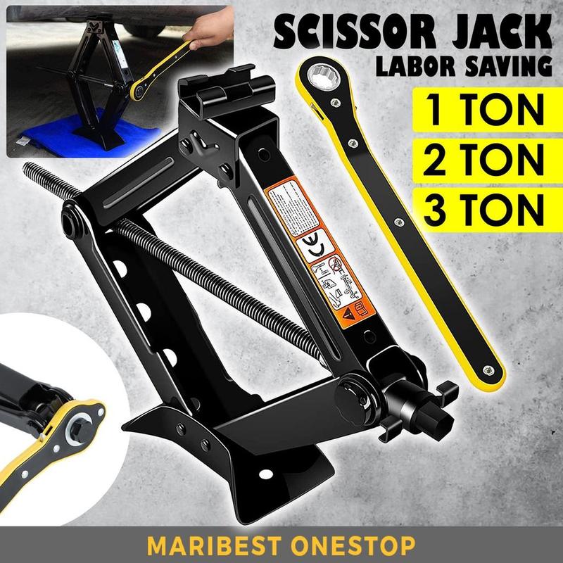 Manual Scissors Jack Car Heavy Duty Car Jack Kereta Jack Tayar - TikTok ...
