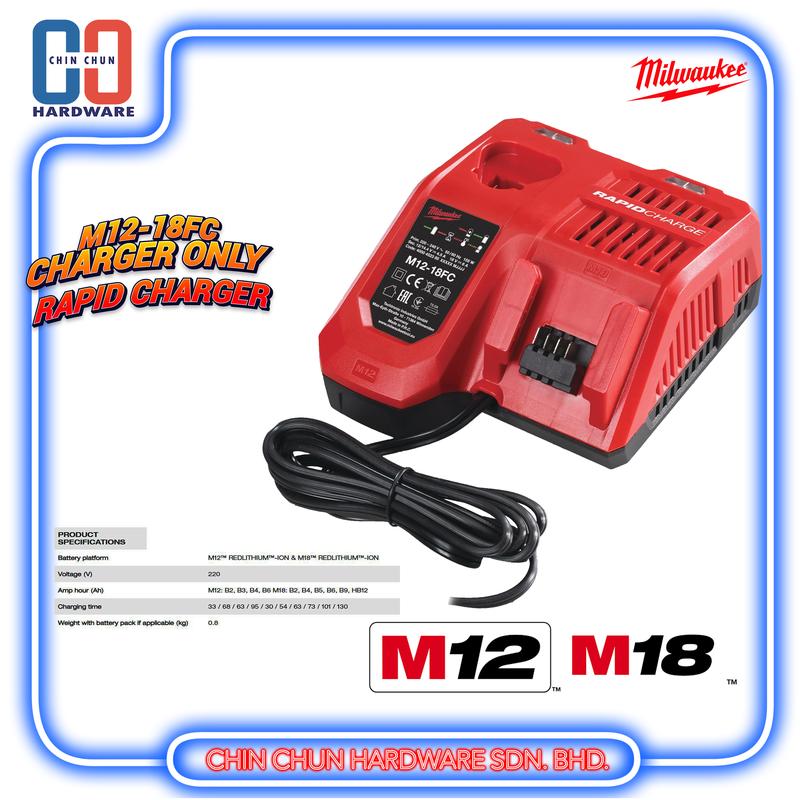 MILWAUKEE M12-M18FC COMBO RAPID CHARGER ONLY-(FAST CHARGE) - TikTok ...