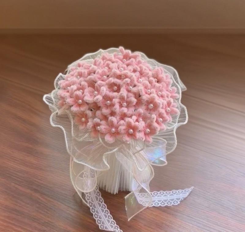 Sejambak Pengantin DIY Tongkat Bunga Mawar Buih Tulip Bahan Handmade ...
