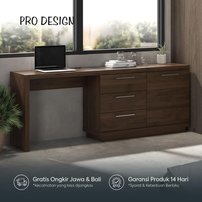Promo Pro Design Patron PATDK 200 Meja Kerja / Meja Kantor - Brown ...