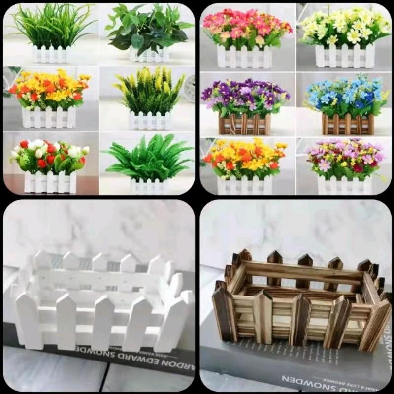 Pasu pagar hiasan/kayu pagar bunga/Wood pot/Pasu kayu pallet - TikTok ...