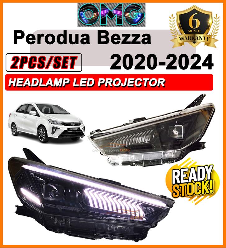 Perodua Bezza 2020 - 2024 Projector Led Headlamp Headlight With ...