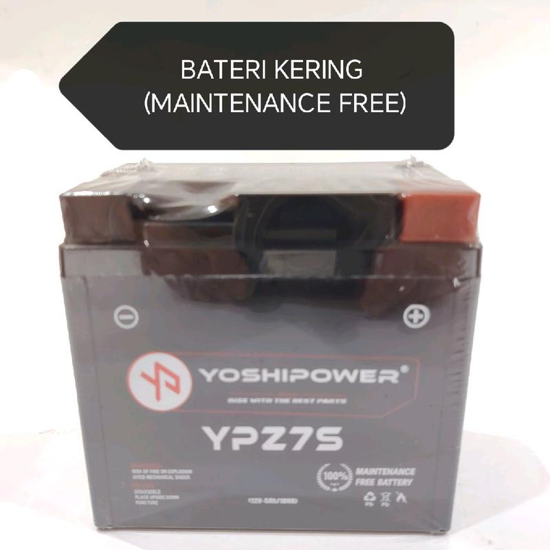 SUZUKI BELANG 150 / RAIDER 150 BATTERY YPZ7S MAINTENANCE FREE BATERI ...