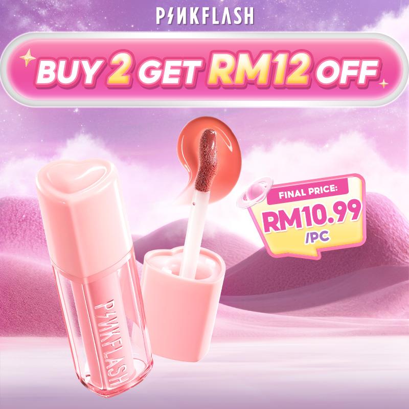 【BUY 1 GET RM5 OFF】PINKFLASH TRANSFERPROOF Bubble Glowy Lip Tint ...
