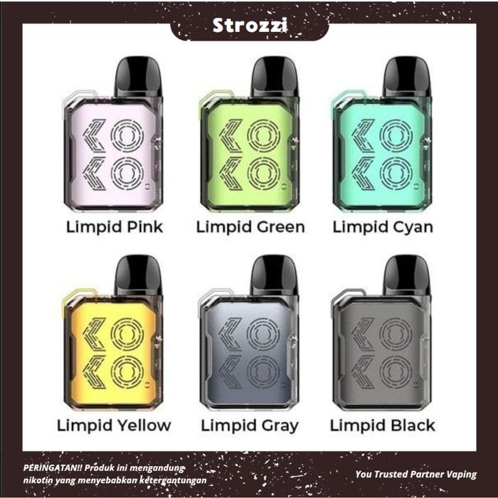 Promo DEVICE CALIBURN GK2 VISION SERIES AUTHENTIC POD KIT BY UWELL TECH - LIMPID BLACK - Kab ...