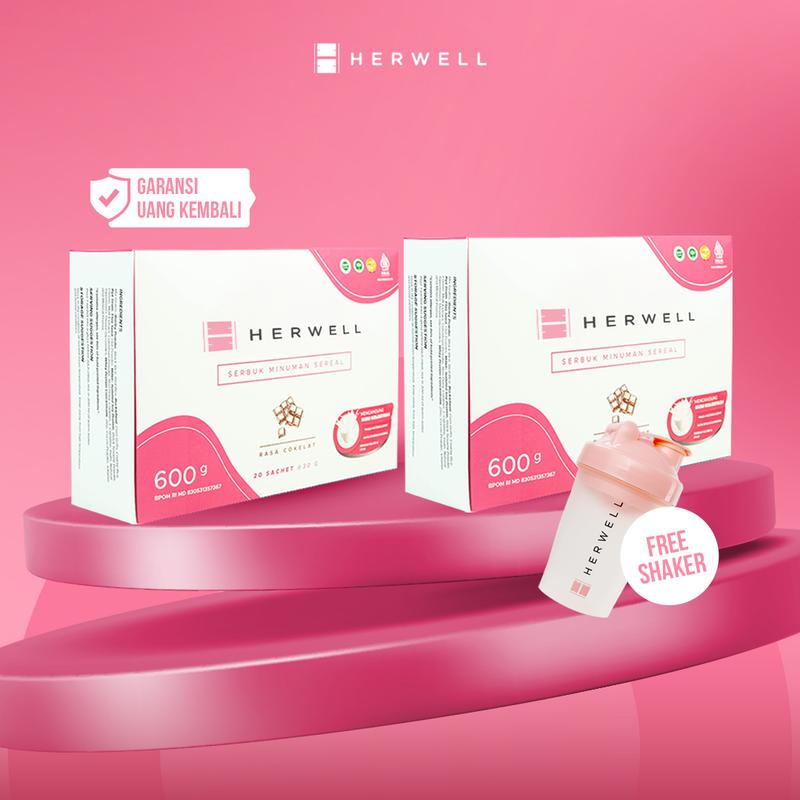 Herwell Susu Nikmat - Bundling 2 Box (Free Shaker) - Shop | Tokopedia