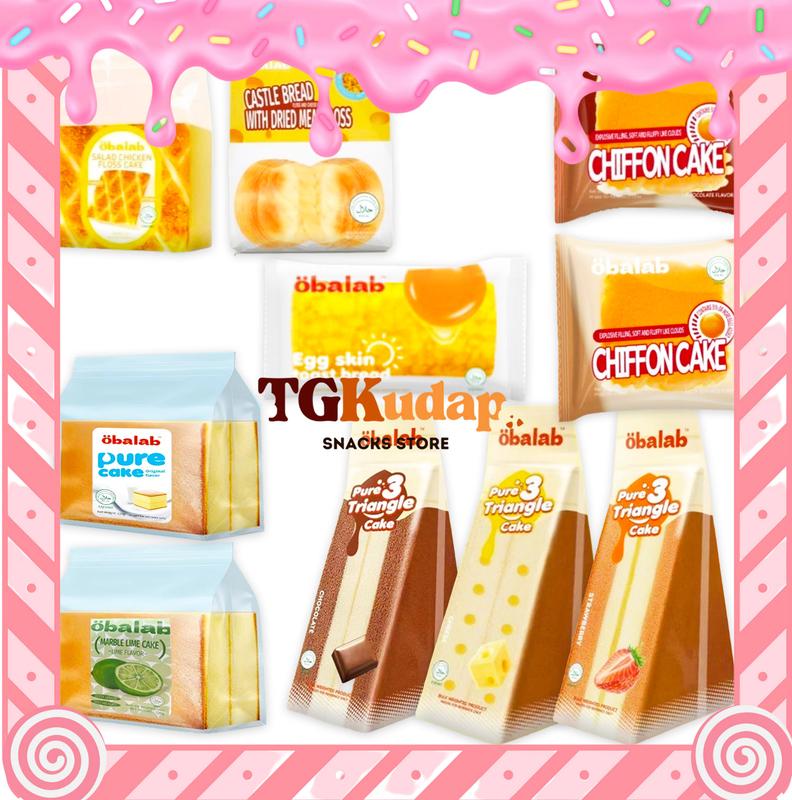 100g / 120g / 60g / 65g Obalab 3 Triangle / Pure Cake /Chiffon - TikTok ...