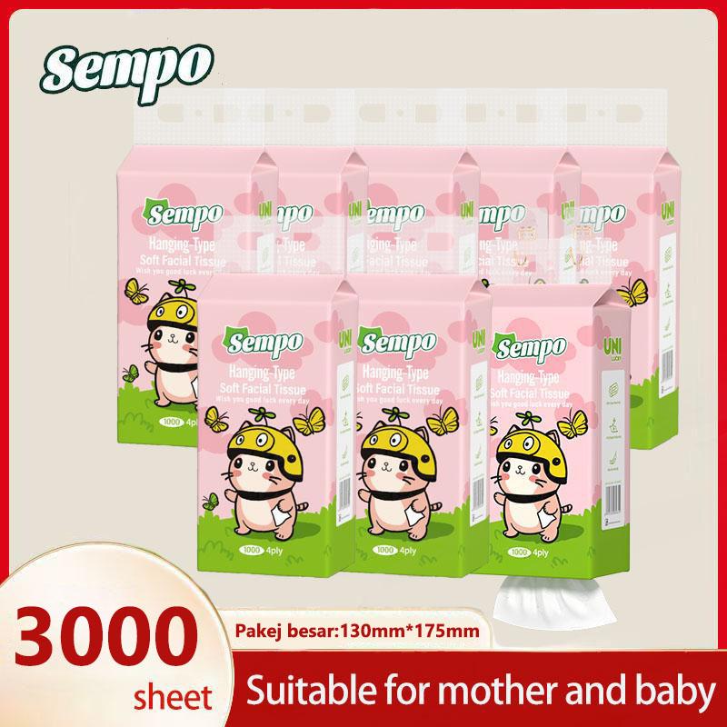 Sempo [3 Packs] (Cute Hanging Tissue) 1000 Pulls tisu cheerful - TikTok ...