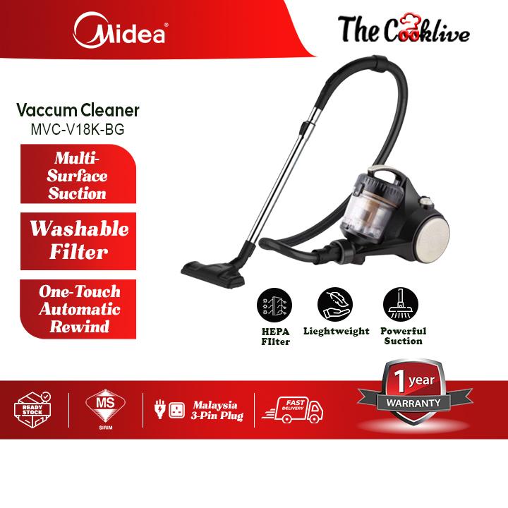Midea 1800W Bagless Vacuum Cleaner MVC-V18-BG Penyedut Habuk - TikTok ...