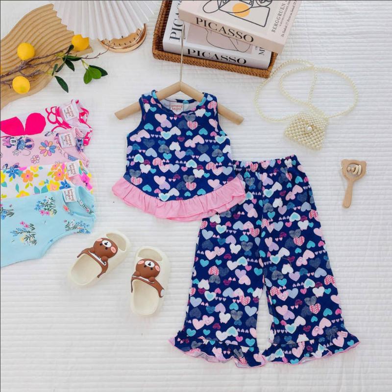 Sleeveless Top and Squarepants Terno with ruffles design For - TikTok ...