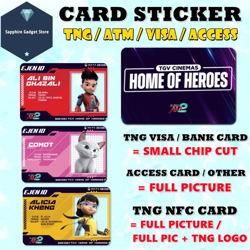 Ejen Ali Series - Touch n Go Card Sticker Cover / TNG CARD / - TikTok ...