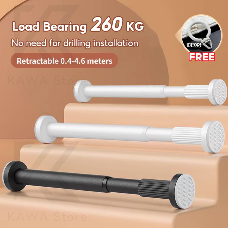 Rod Langsir 40-500cm Rak Pengering Boleh Laras Keluli - TikTok Shop ...
