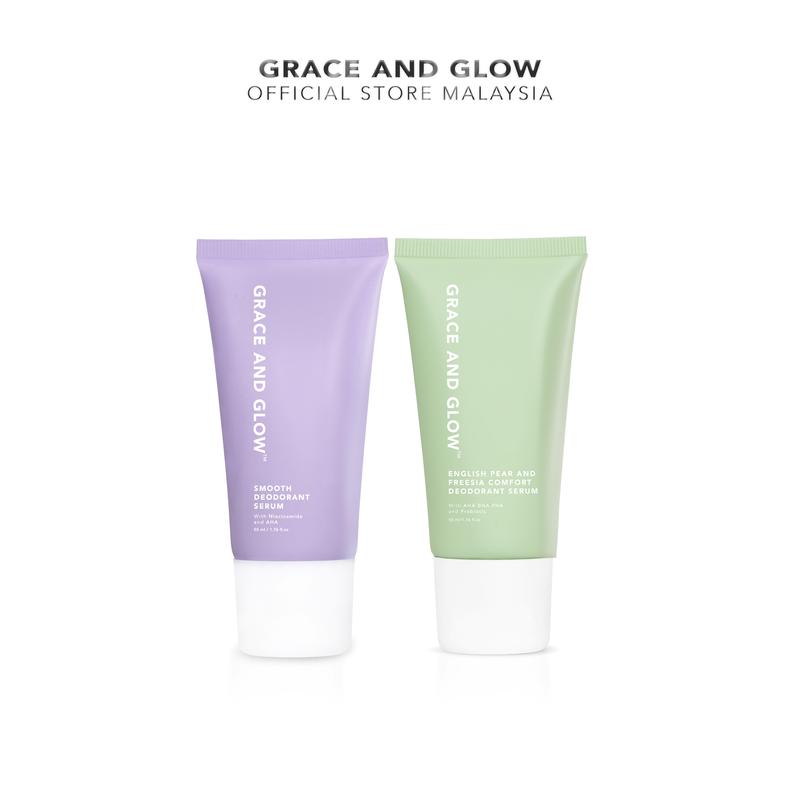 Grace and Glow New Bundle 2in1 BO Smooth Deodorant Serum + English ...