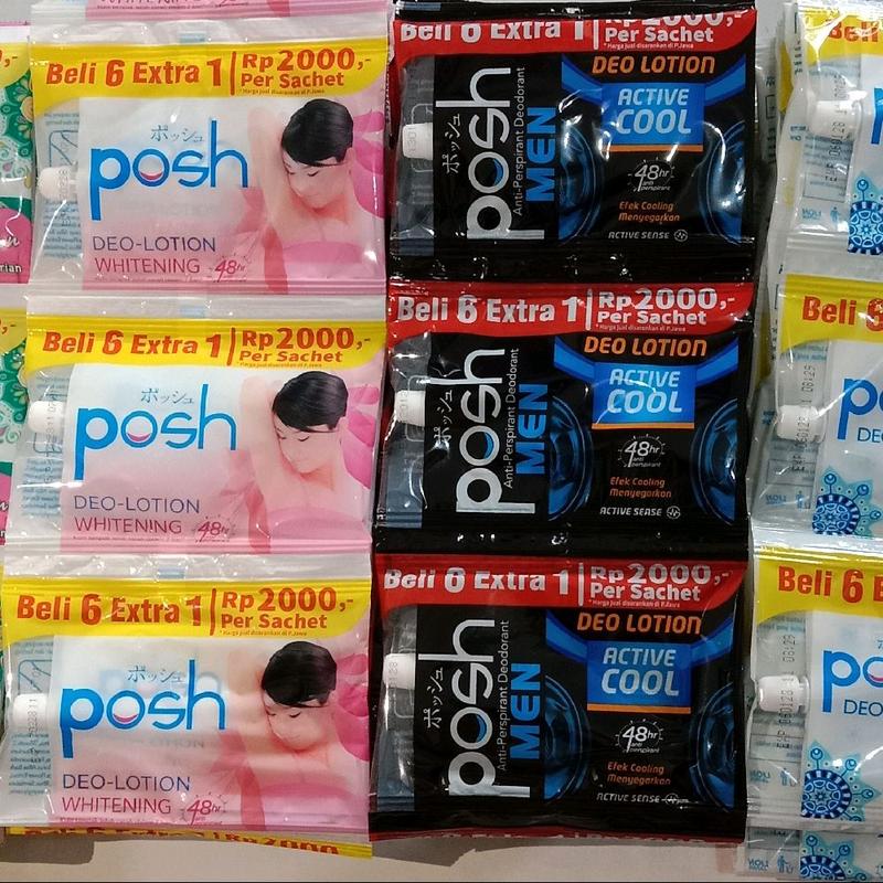 [PAKET 7 PCS] POSH DEO-LOTION Whitening / Hijab / Men 11gr - Shop ...