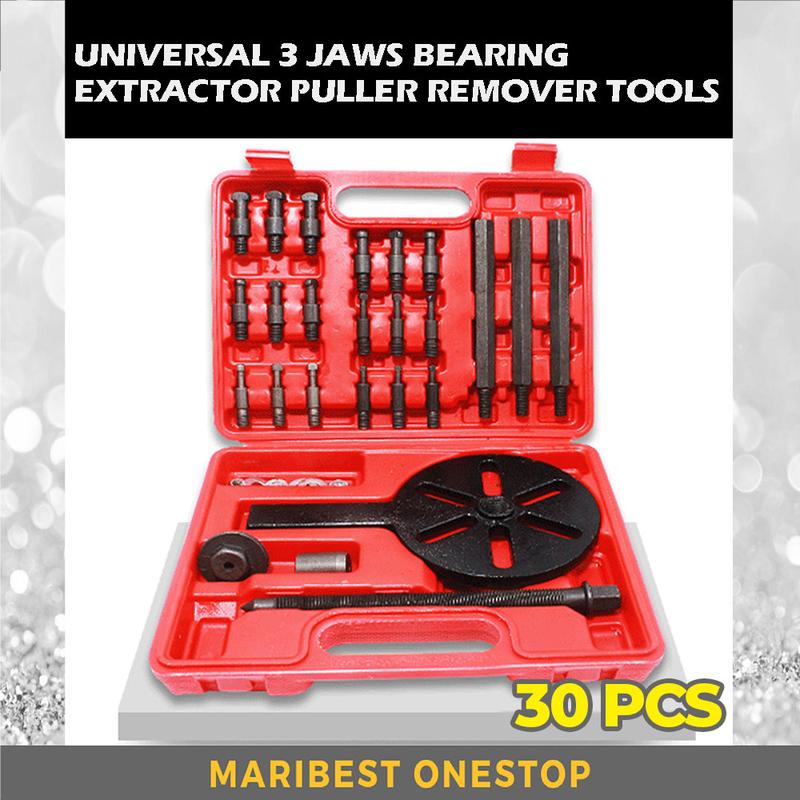 JE6523 30PCS UNIVERSAL 3 JAWS BEARING EXTRACTOR PULLER ALAT PENANGGAL ...