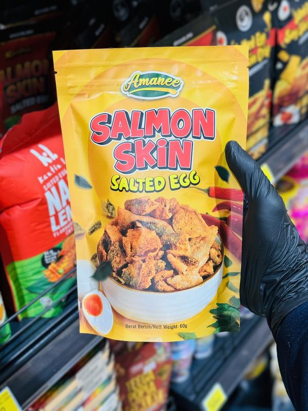 AMANEE SALMON SKIN Spicy SALTED EGG Snack Food - TikTok Shop Malaysia