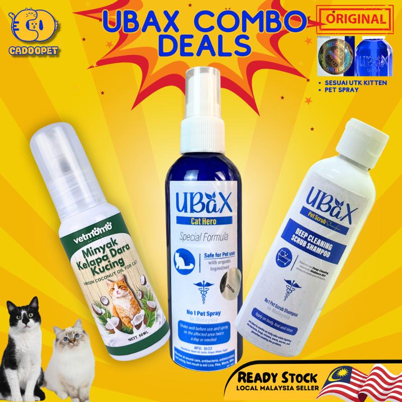 Ubax Combo For Cat Deep Cleaning Fur Care Flea Kutu Spray Ca - TikTok ...