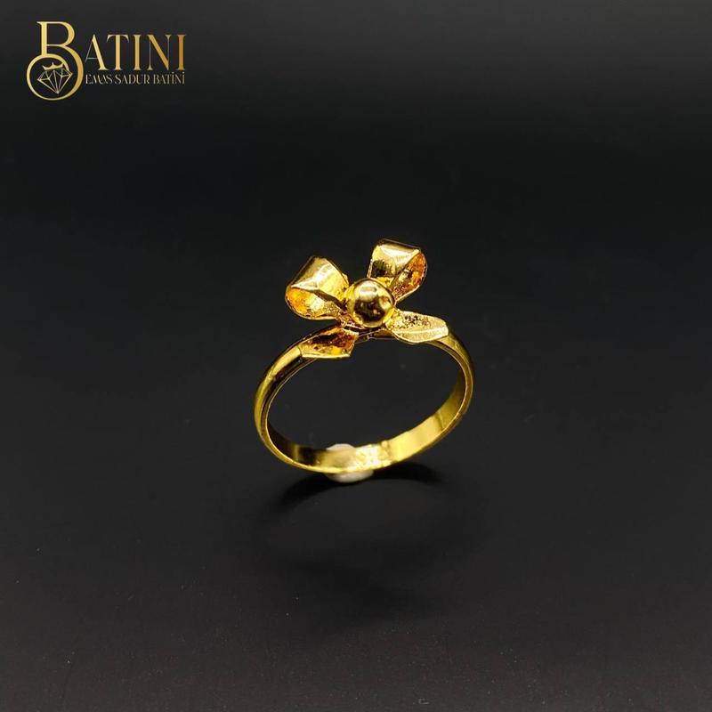 Cincin Ribbon | Emas Sadur Batini Gold Plated 24k Rings Raya - TikTok ...