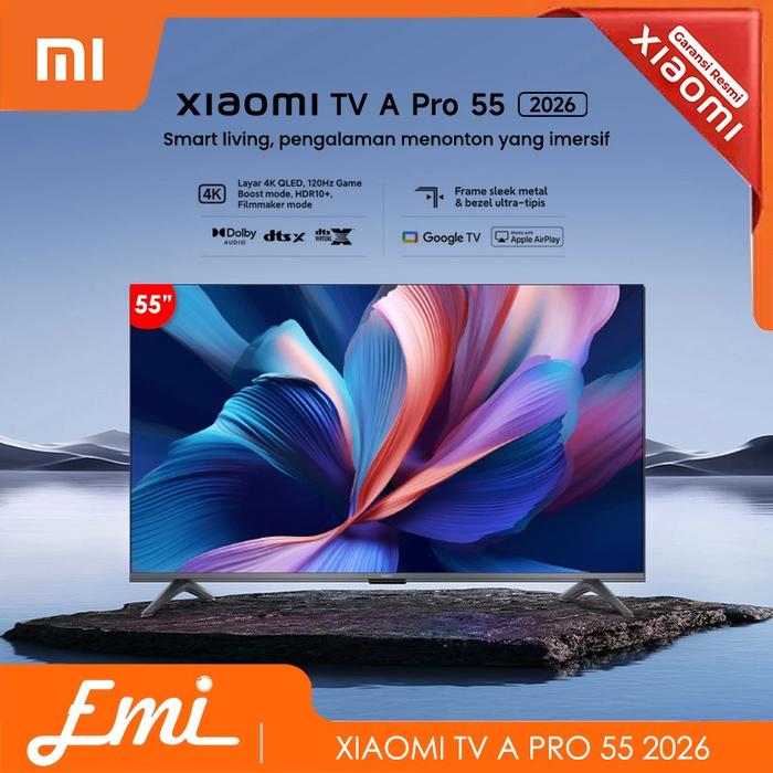 Jual Mi TV A Pro 55 2026 4K QLED 120 Hz Game Boost Mode Google TV Apple ...