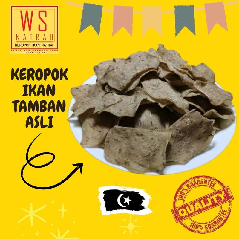 Keropok Ikan Tamban Original Terengganu / Isi Ikan Tamban Sebenar ...