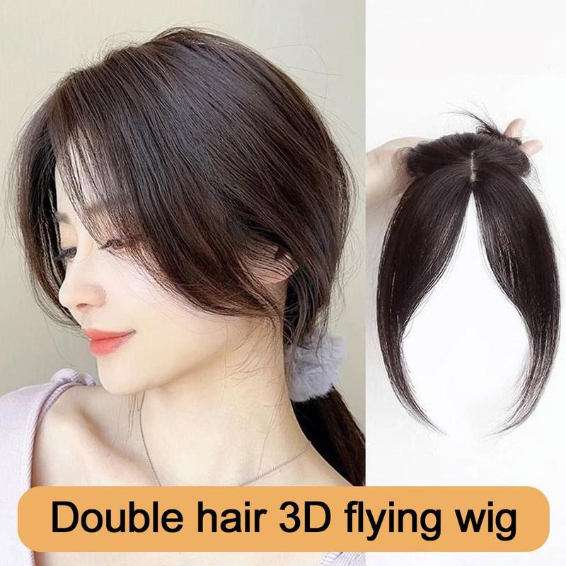 French Air Bangs Eight Character Bangs Wig Natural Seamless Invisible ...