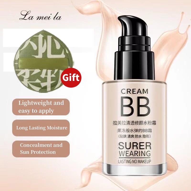 【Buy 1 Get Free Gift】Lameila Foundation BB Cream Natural Concealer ...