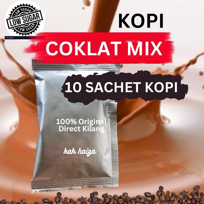 10 SACHET KOPI MIX COKLAT 100% ORIGINAL DIRECT KILANG - TikTok Shop ...