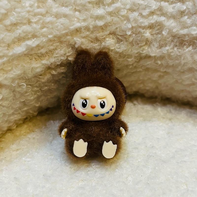 Mini labubu V2 brown secret Dou Dou figurine keychain - have - TikTok ...