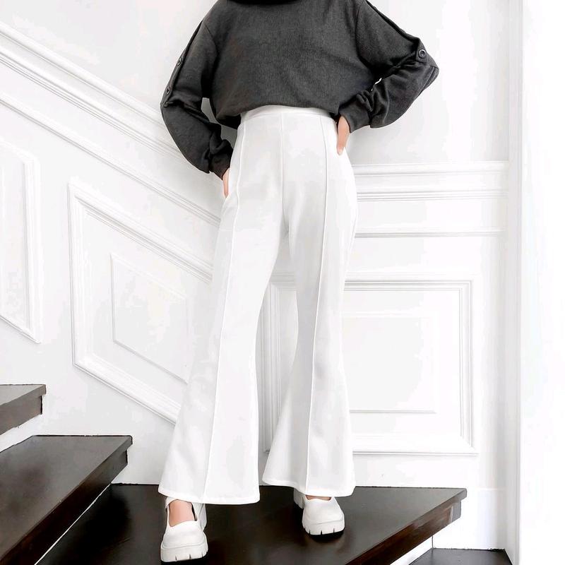Cutbray Pants Scuba Formal Celana Panjang Wanita Plus-Size Muat - Shop ...