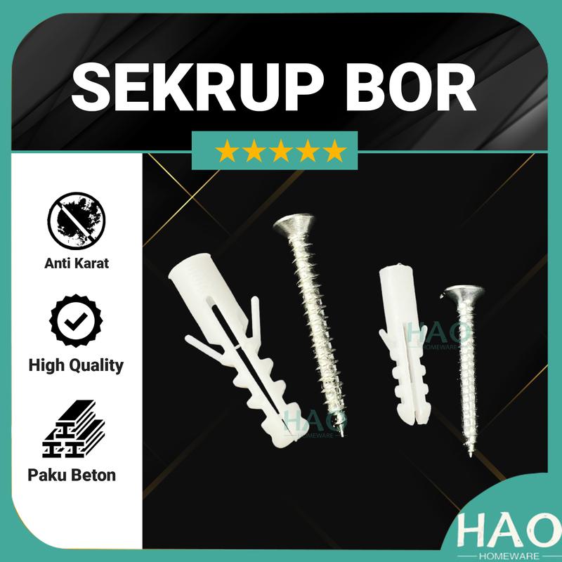 [HAO] Viser Skrup S6 & S8 Isi 100 (50 Pasang) Top Max / Set Viser Harga ...