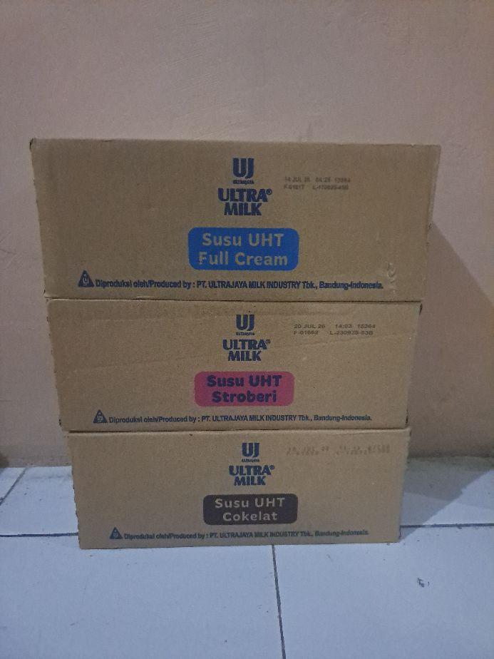 Ultrajaya Ultra Milk 200 ml - 1 Karton Isi 24 Pcs Full Cream Coklat ...