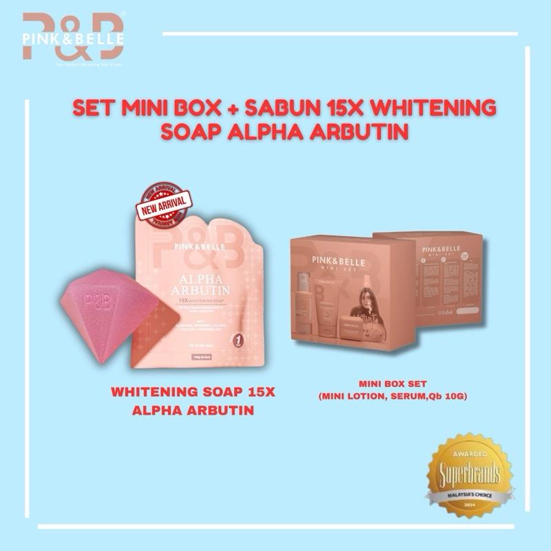 SET MINI BOX SET + SABUN WHITENING SOAP 15X ALPHA ARBUTIN - TikTok Shop ...