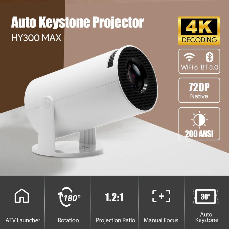 HY300 MAX Projector 200ANSI Lumens Home Theater Projector - TikTok Shop ...