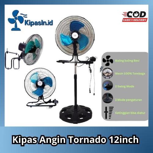 Kipas Angin 12 inch Besi Tornado Stand Fan Jumbo 3in1 12" - Shop ...