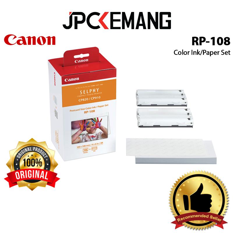 Canon RP-108 Color Ink Paper Set for Canon SELPHY Printer Canon - Shop ...