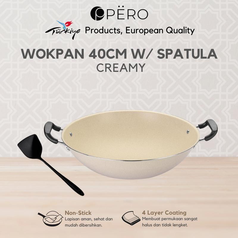 [Exclusive Mak san PO 2 Minggu] Pero Wok Pan 40cm Granite No - Shop ...