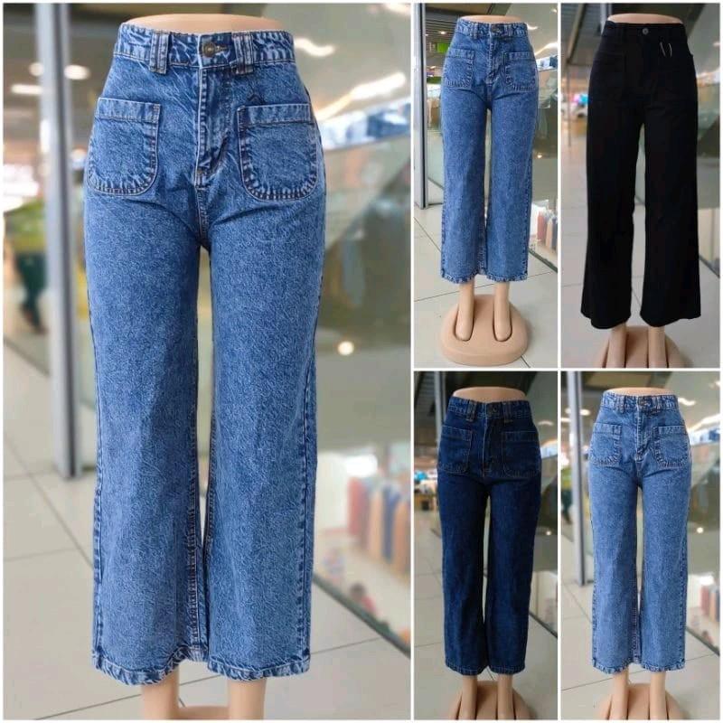 Wide leg Front mini pocket ladies plazo Jeans size ( 24 ...36 - TikTok ...