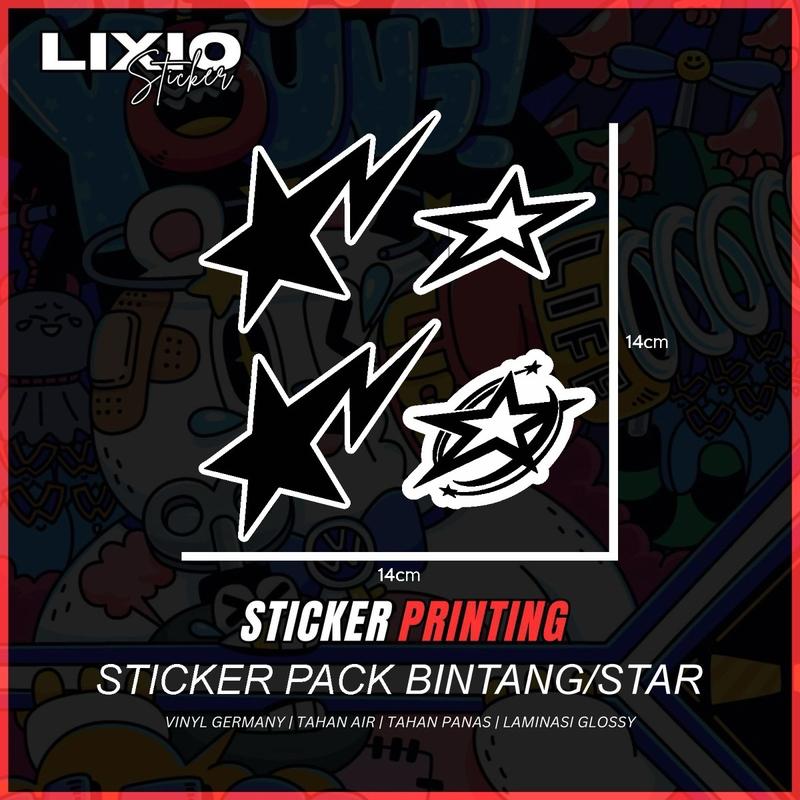 [VIRAL] STICKER PACK BINTANG VINYL ANTI AIR LAMINASI VIRAL FYP - Shop ...