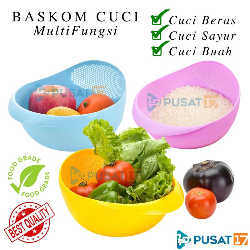 PUSAT17 WADAH CUCI BERAS / BASKOM CUCI BERAS SAYUR BUAH ALAT - Shop ...