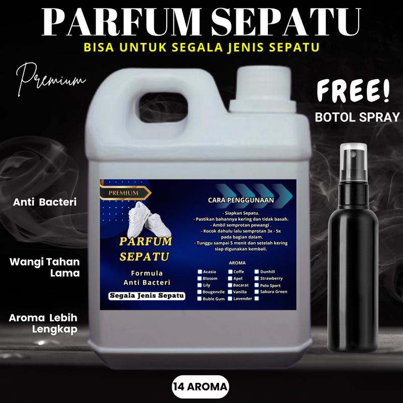 Parfum Sepatu Anti Bacteria 1 Liter + Bonus Botol Spray - Shoe, - Shop ...