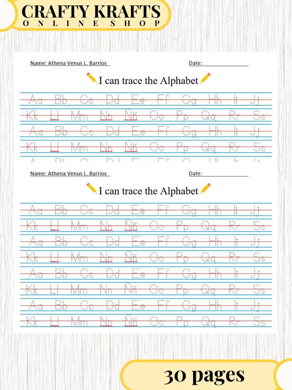 Tracing Pads Writing Pads Practice Pads for kids (Alphabet, Name ...